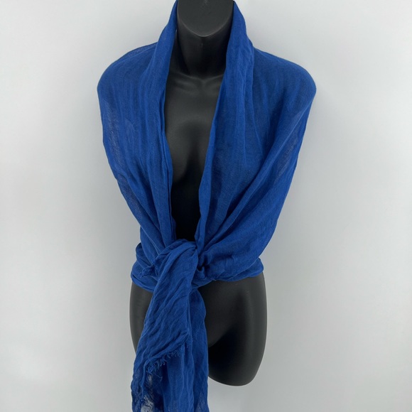 J. Crew | Accessories | J Crew Linen Blend Scarfshawl | Poshmark